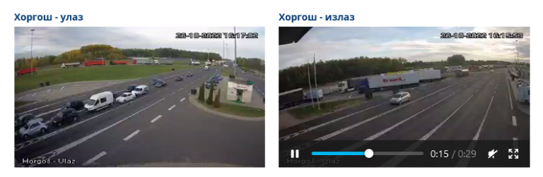 Roszke camera • Horgos live border• Hungary Röszke Serbia